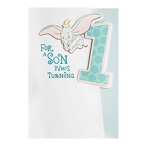 Hallmark Dumbo 1st Birthday Card For Son - Medium