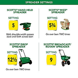 Scotts Turf Builder Thick'R Lawn Tall Fescue Mix: Seed, Fertilizer, Soil Improver, 12 lbs., 2-Pack