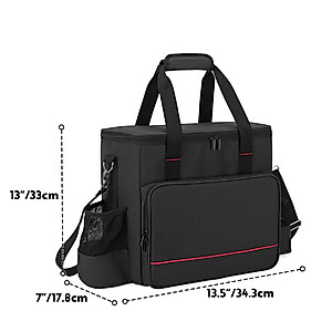 samdew Portable Heater Carry Bag Compatible with Mr. Heater MH9BX, Buddy Propane Heater Carrying Case with Pockets and Handles, Black, Bag Only