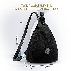 Eshow Small Backpack Purse for Women Nylon Shoulder Bags Anti-Theft Backpacks Causal School Rucksack