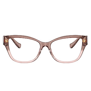 Versace ICONIC VE 3347 5435 Transparent Pink Plastic Cat-Eye Eyeglasses 52mm