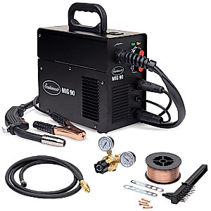 Eastwood 30-90 Amp 120V MIG Welder Machine for MIG and Flux Welding | Portable Welding Machine with Gas Regulator and Spool of Wire | Perfect for Beginners and DIY Project Enthusiast