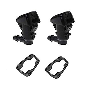 Front Windshield Washer Nozzles kit Replaces 55157319AA, 4806312AA Compatible with 08-12 Liberty, 06-10 Commander, 07-11 Dodge Nitro Spray Jet Kit 2 PCS