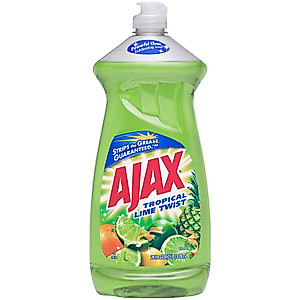 Ajax Dishwashing Liquid, Tropical Lime Twist, 28 Ounce