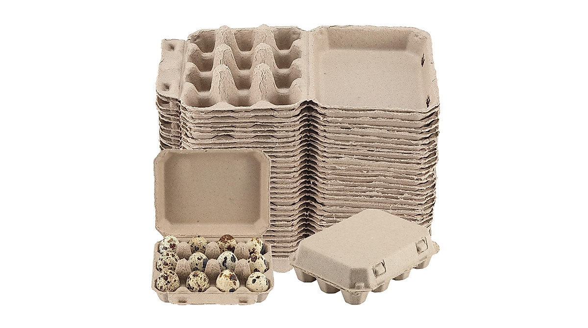 LayHyand Quail Egg Cartons - 30 Pcs Durable Holders