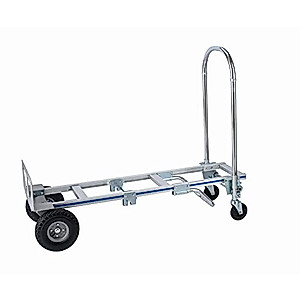 SHZOND Aluminum Hand Truck 2 in 1 Convertible Hand Truck 1000 LBS Capacity Hand Truck and Dolly Utility Cart
