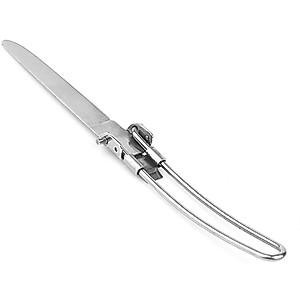 Folding Spoon Fork Knife Set Portable 3 in 1 Folding Dinner Flatware Utensils Stainless Steel Perfect for Camping Picnic Travel Hiking Backpacking