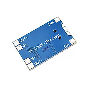 Micro USB 5V 1A 18650 TP4056 Lithium Battery Charger Module Charging Board with Protection Dual Functions 1A Li-ion (Mini 18650)