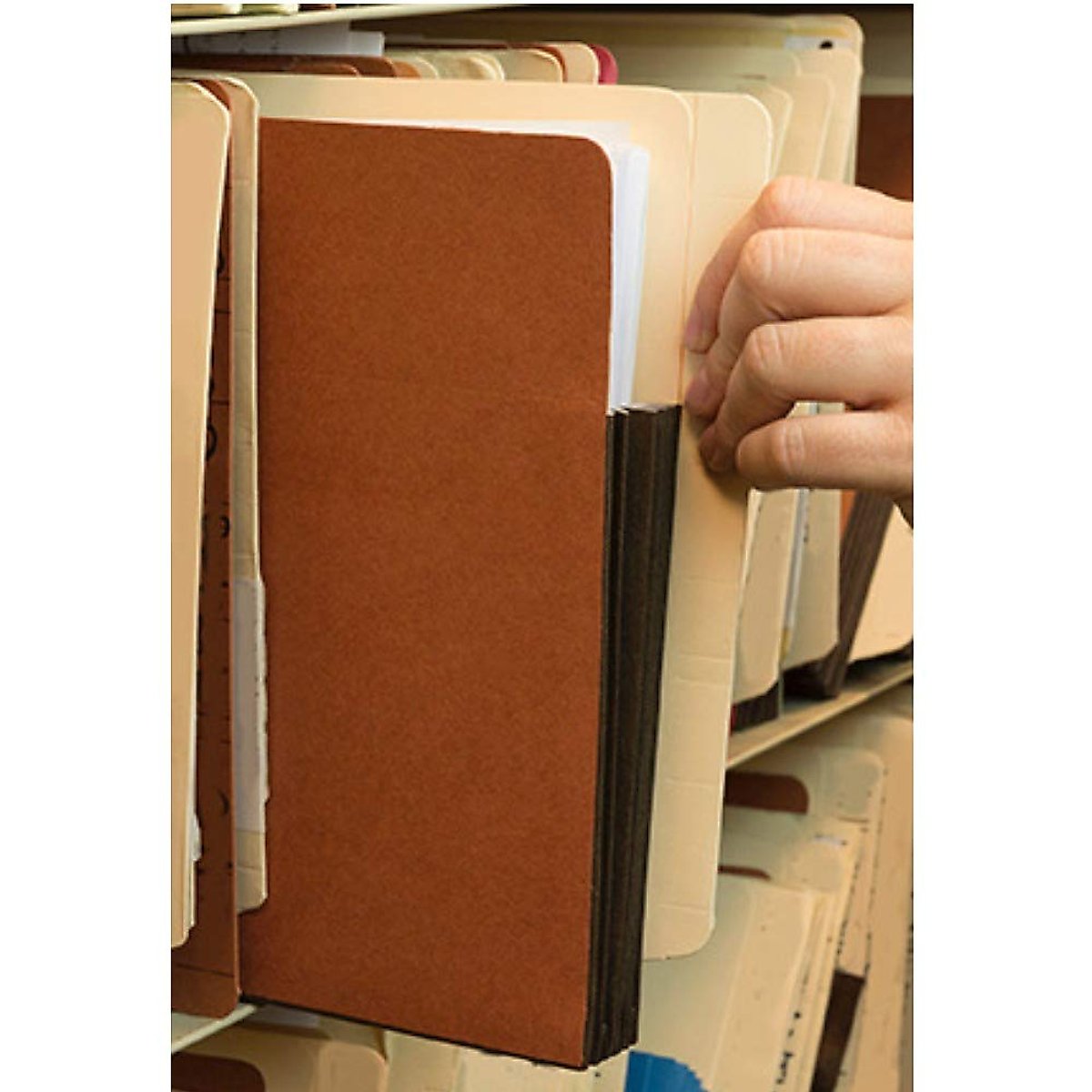 The File King Expanding Accordion File Folder - Legal Size | Box of 10 Redropes | 3.5” Expansion | Store and Organize Papers | Keep Records in One Place | Save Time Searching