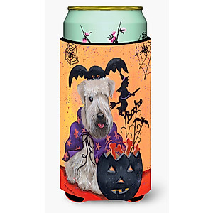 Caroline's Treasures PPP3136TBC Wheaten Terrier Halloween Tall Boy Hugger Can Cooler Sleeve Hugger Machine Washable Drink Sleeve Hugger Collapsible Insulator Beverage Insulated Holder