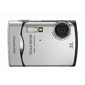Olympus Stylus 850SW 8MP Digital Camera with 3x Optical Zoom (Silver)