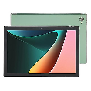 10.1 Inch Tablet, Green 5G WiFi 2 in 1 Tablet Computer 100-240V 4G Calling for Daily (US Plug)