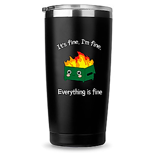 Niduilef Funny Gifts for Women Men 20 OZ Stainless Steel Tumbler-Office Decor Desk Accessories,Gifts for Coworkers