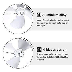 Universal Aluminium Alloy Fan Blades: Metal Leaves Fan Blade Household ...