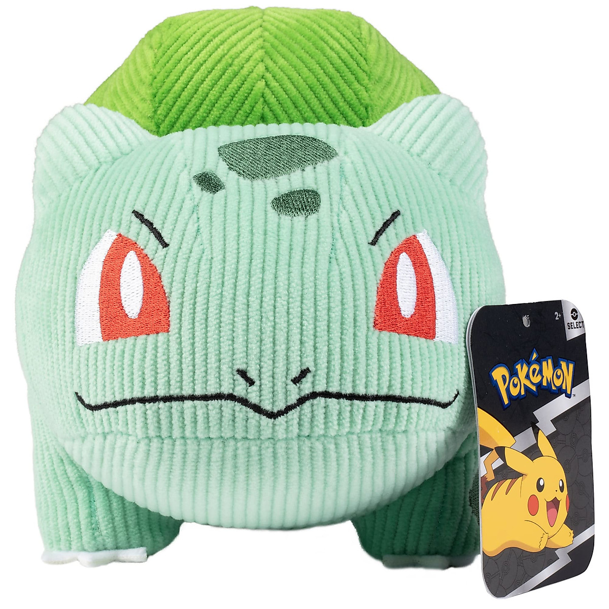 Pokémon 8" Bulbasaur Corduroy Fabric Plush - Limited Edition - Officially Licensed - Authentic Soft Stuffed Animal Toy Figure - Valentine's Day & Easter Basket Stuffer Gift for Kids, Boys, Girls - 2+
