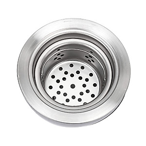 Drain Plug Stainless Steel Sink Plug, Hair Salon Shampoo Basin Drain Plug, Sink Plug with Hair Catcher Accessories for Shampoo Bed
