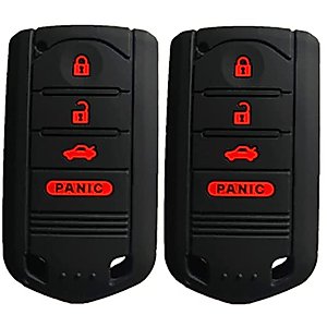 Smart Key Fob Covers Case Protector Keyless Remote Holder for Acura MDX TL TLX ZDX RDX TSX RL ZD IL M3N5WY8145 (Not fit Engine Hold FOB) Black OEM Part Number 267F-5WY8145