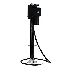Quick Products JQ-3500B Power A-Frame Electric Tongue Jack with LED Work Light and Permanent Ground Wiring for Camper Trailer, RV - 3,650 lbs. Capacity (Higher then Standard 3,500 lbs. Jack!), Black
