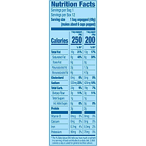 Pop Secret Microwave Popcorn, Movie Theater Butter Flavor, 1.75 Oz Snack Bags, (Pack of 12)