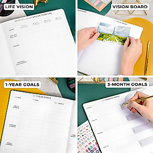 Clever Fox Planner Pro Premium Edition– Luxurious Weekly & Monthly Planner + Budget Planner Organizer for Productivity & Reaching Goals, Undated, A4 Hardcover + Keepsake Box, Lasts 1 Year, ForestGreen