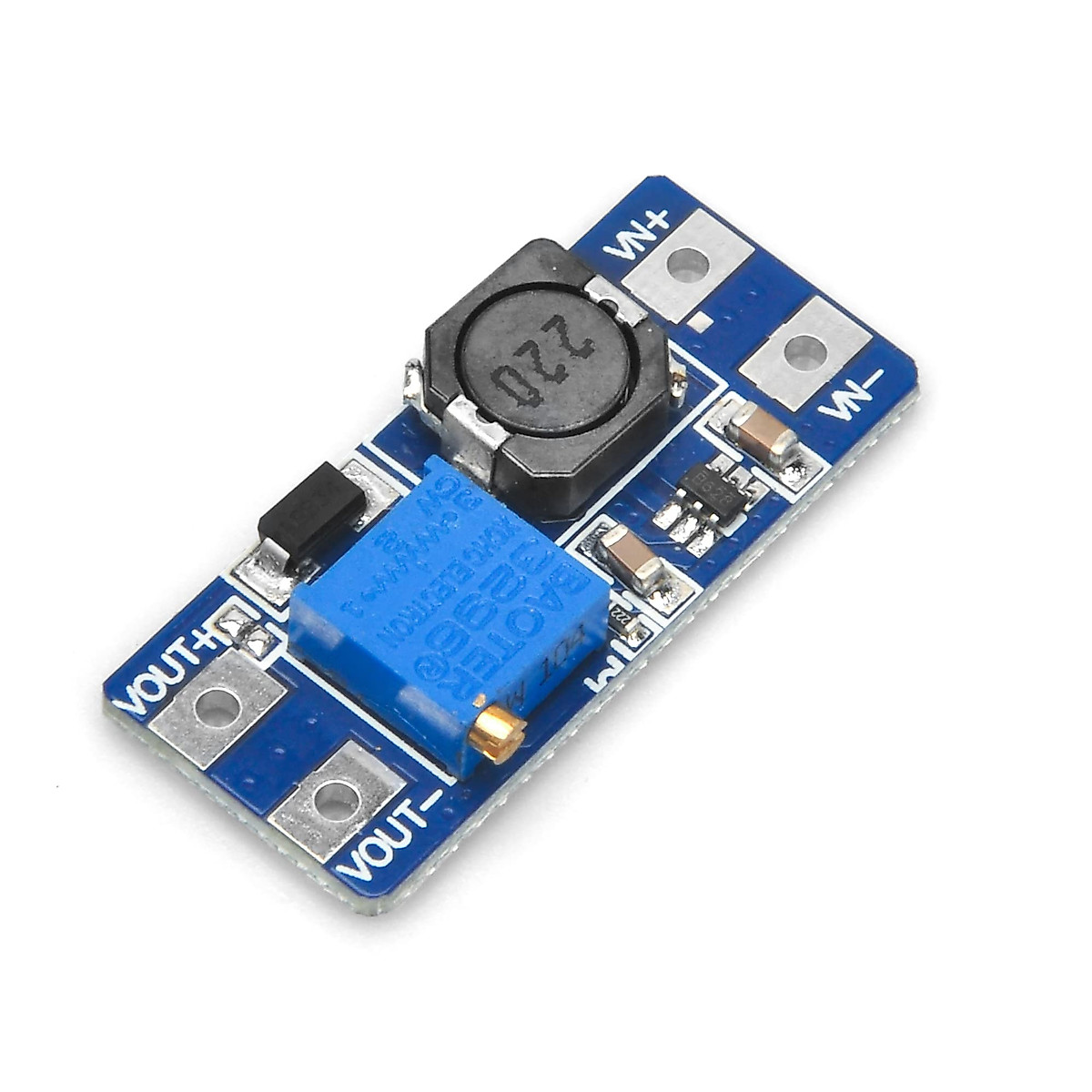 OSOYOO 10PCS MT3608 DC-DC Step Up Boost Converter Module 2A Adjustable Voltage Regulator Board Input Voltage 2.5V-15V to 5V-20V Output Voltage for Arduino