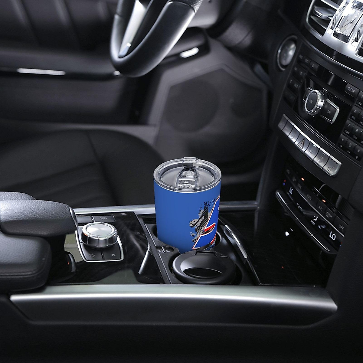 YFTRC Kyle Larson 5 Insulated Tumbler 20oz Tumbler with Lids and Metal Straws Stainless Steel Vacuum Insulated Travel Mug Coffee Cup Indoor Outdoor Ice Drinks Hot Beverage