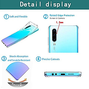Suhctup Case Compatible with Huawei Nova 2 Plus Transparent, Protective Case Silicone Gel TPU Bumper Fashion Drawings Protective Skin Ultra Inches Anti Shock Case for Huawei Nova 2 Plus (8)