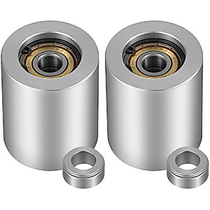 VEVOR Belt Grinder 2" x 72" Wheel Set, Complete Belt Knife Grinder Wheel Set, Aluminum Belt Grinder Wheel Crowned, for Knife Grinder 4" Drive Wheel 5/8" Bore 3" Tracking 2" Idler Wheels (4"-3"-2")