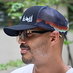 Grace Folly Trucker Hat for Men or Women- Many Cool Designs (Mountain- Mesh Print)
