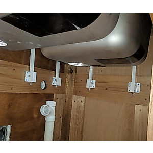 Undermount Sink Support Kit Sink Bracket Supports Sink Repair Kit for Quick and Easy Installation for Fallen Sink Support