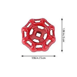 balacoo Outdoor Faucet Knobs Replacement, 10pcs Metal Outside Faucet Handle Round Wheel Handle (66mm