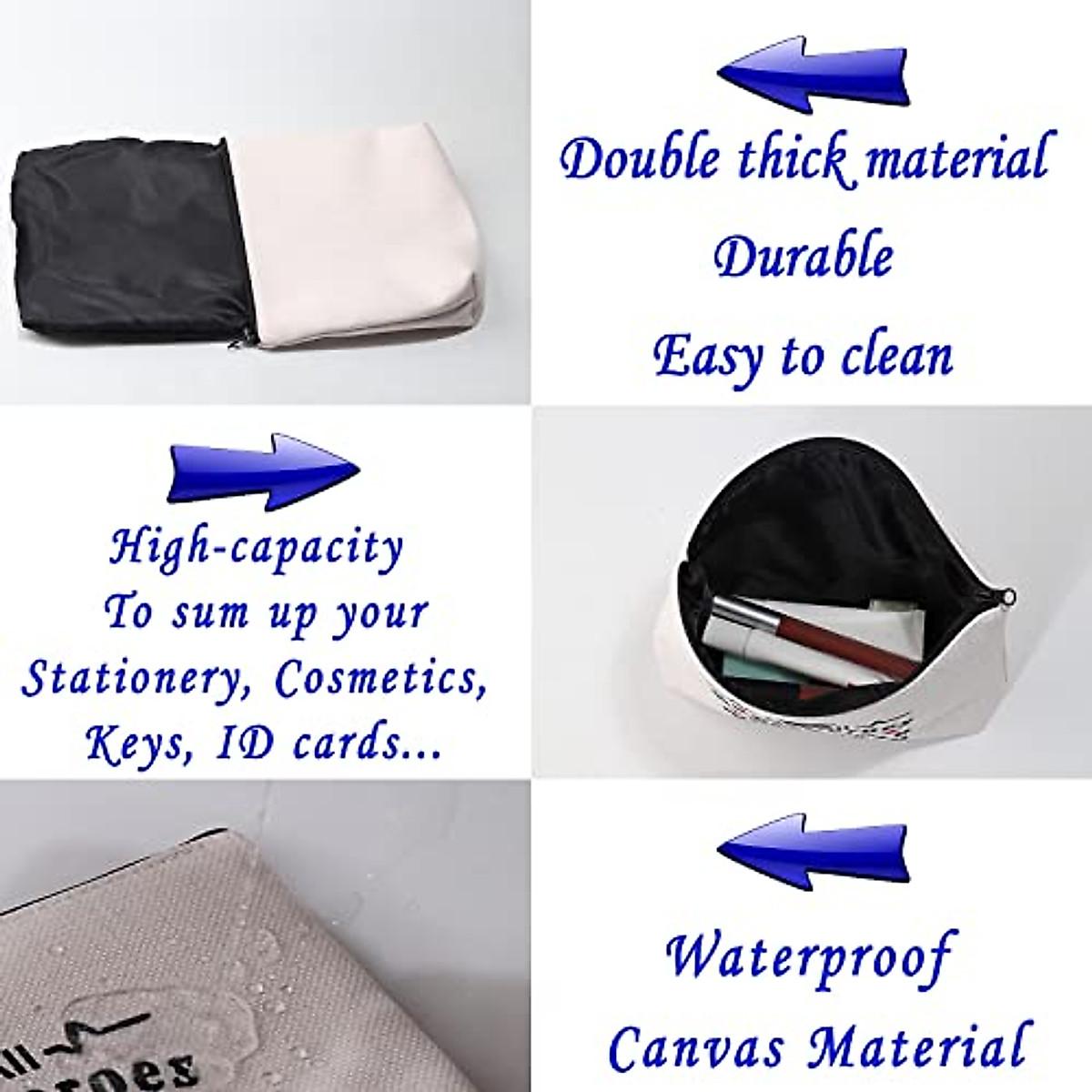 LEVLO Stars Fans Gifts You Smell Like Hospital Makeup Bags Housewives Gifts (You Smell Like Hospital)