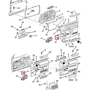 Rexka 50pcs Door Panel Clips Retainers 15545202 Compatible with GM Chevrolet GMC Trucks Chevy Pickup SUV