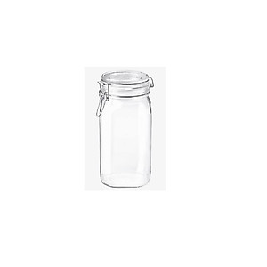 Bormioli Rocco Fido Storage Jar with Copper Lid, Set of 6, 50.75 oz.