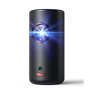 Nebula Anker Capsule 3 Laser 1080p, Smart, Wi-Fi, Mini Projector, Black, Portable Projector, Dolby Digital, Laser Projector, Autofocus, 120-Inch Picture, Built-in Battery, 2.5 Hours of Playtime
