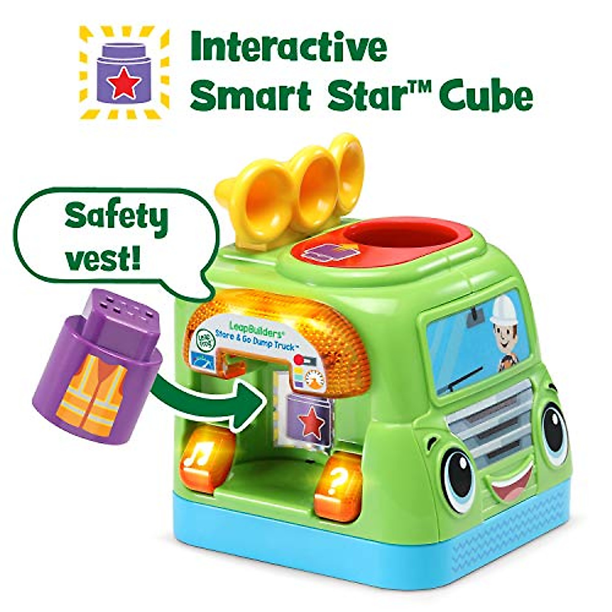 LeapFrog LeapBuilders Store and Go Dump Truck, Multicolor