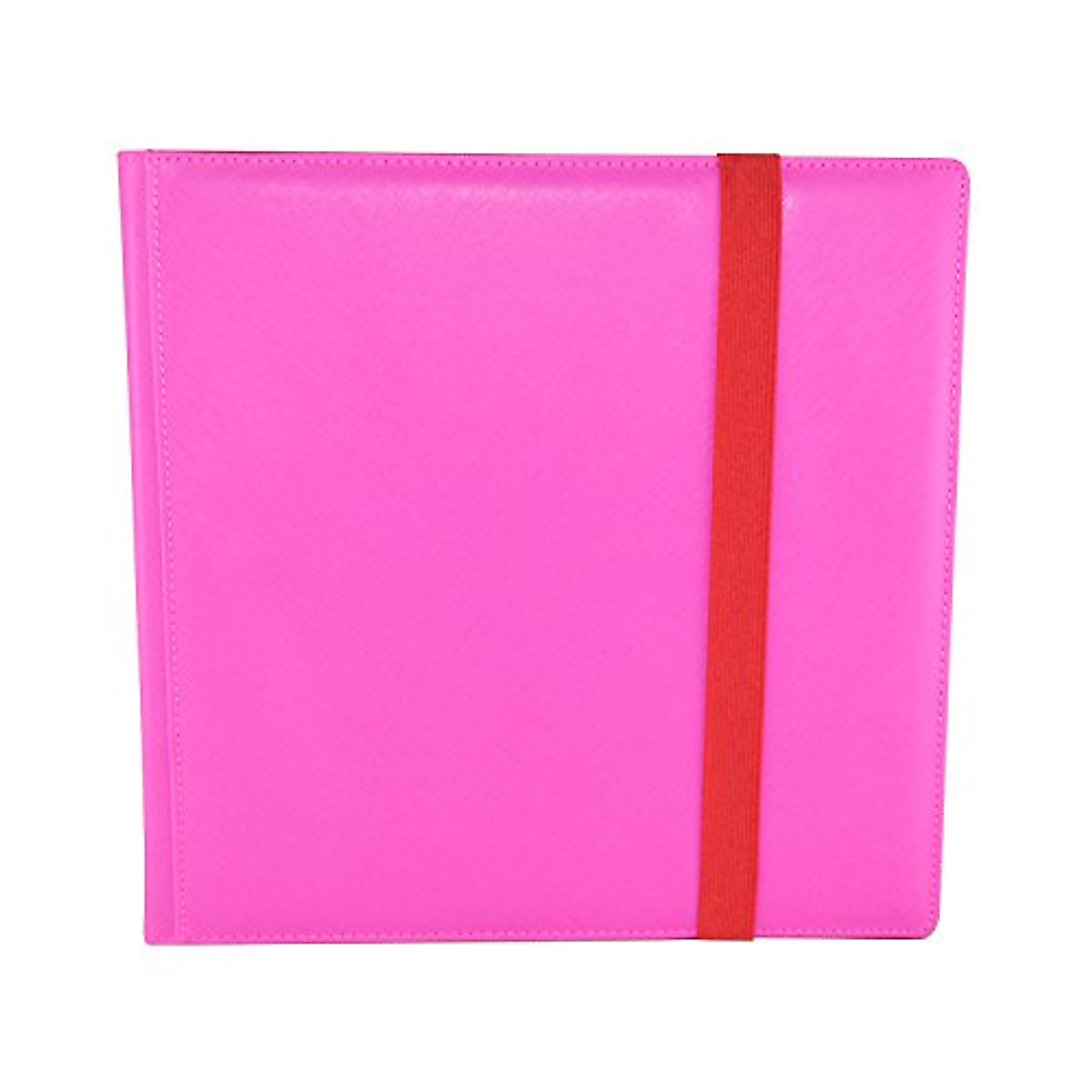 Dex Protection Card Binder 12 | Stores 480 Gaming Cards | Includes 20 Side Loading Card Pages | 12 Card Page Format | Strap Closure | Smooth Matte Padded Finish | Velvet Lined Interior (Pink)