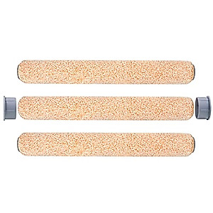 ROLLINGDOG 18 Inch Paint Roller Covers -18 Microfiber Paint Rollers for Ceiling,Wall,Floor,Decks Painting (Pack of 3, 3/8" Nap)