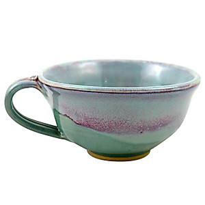 Modern Artisans American Made Orchid Green Pottery Collection: 20-oz Chowder/Soup Mug