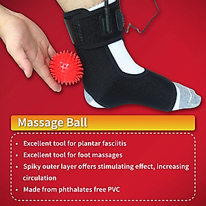 CREATRILL Heated Achilles Tendonitis/Plantar Fasciitis Foot Ankle Wrap With 3 Level Controller, Pad for moist heat Therapy, injuries Pain Relief for Sprains, Strains, Arthritis, Torn Tendons