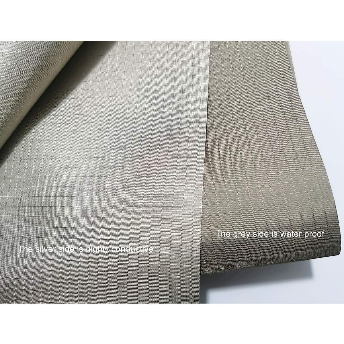 5G Radiation Shielding Military Grade EMF Blocking Fabric-Electromagnetic Prevention Effectiveness Waterproof for Indoor and Outdoor by 1 Meter Long
