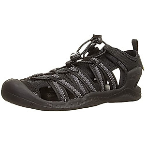 KEEN Women's Drift Creek H2 Closed Toe Water Sandals, Black/Black, 8.5