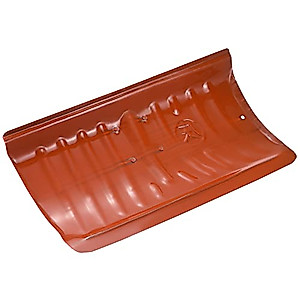 PATIKIL 11" Snow Shovel, 2 Pack Large Portable Snow Removal Shovel Steel Outdoor Snow Sand Removal Tool for Driveway Garage Sweeping, Orange