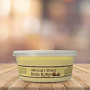 OKAY Pure Naturals Shea Butter Jar Yellow, 7.5 Ounce (8 Ounce Jar Size), 0.22 kg