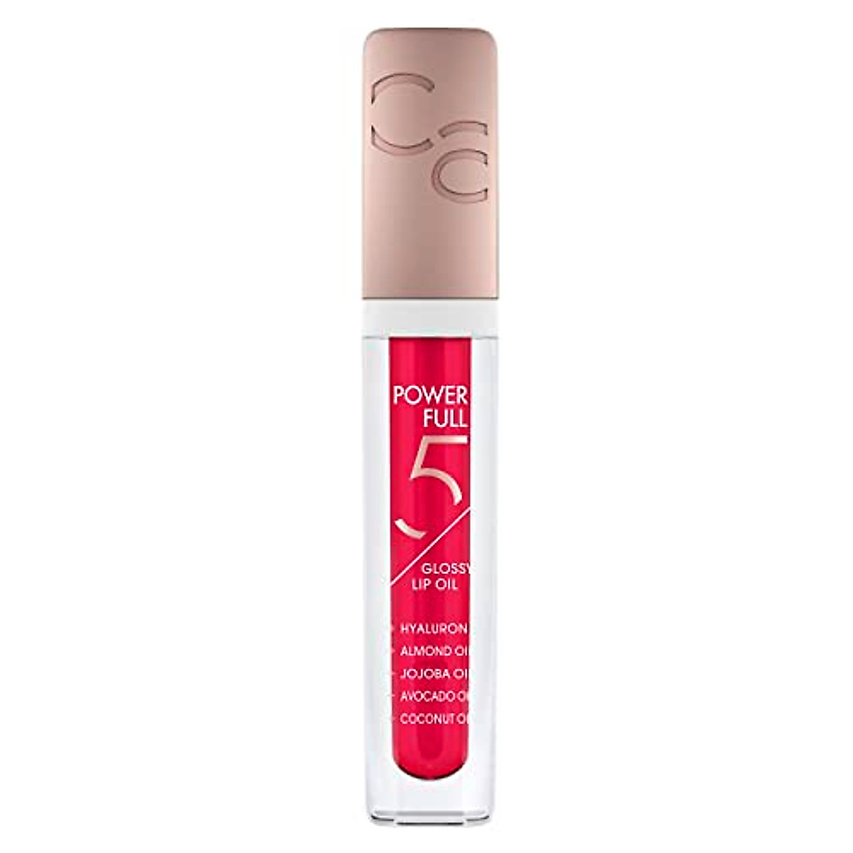 Catrice | Powerfull 5 Glossy Lip Oil | pH-Reactive for a Personalized Color | Formulated with 5 Nourishing Oils | Gluten Free | Vegan & Cruelty Free (040 | Raspberry Glow)