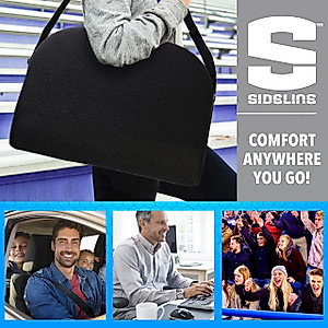 Franklin Sports Portable Travel Seat Cushion - Sideline Foam Seat Cushion for Stadium Seats, Car, Office Chair, Travel + More - Comfortable Padded Seat Cushion - 17" x 13" x 3.5"