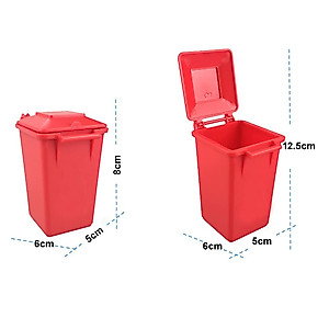 Nuanmu Automotive Garbage Can Set 3 Color Small Trash Can Garbage Truck Toy