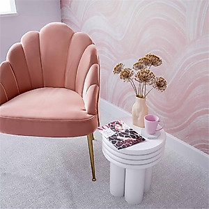 Tov Furniture Delta Ivory White Concrete Indoor/Outdoor 14" Round Ribbed Side Table