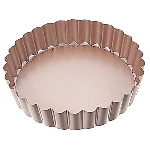 Operitacx Live Bottom Baking Tray Stainless Steel Bakeware Pizza Oven Accessories Round Cake Pan Mini Tart Shells Flat Bread Oven Tray Mini Pie Tins Baking Pizza Pan Reusable Pizza Pan Alloy