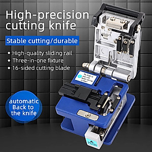 Cruiser FC-6S Optical Fiber Cleaver High Precision Stripping Cutter Tools Cleaves for SUMITOMO with 36,000 Cleaves and Coating Diameter: 250um - 900um